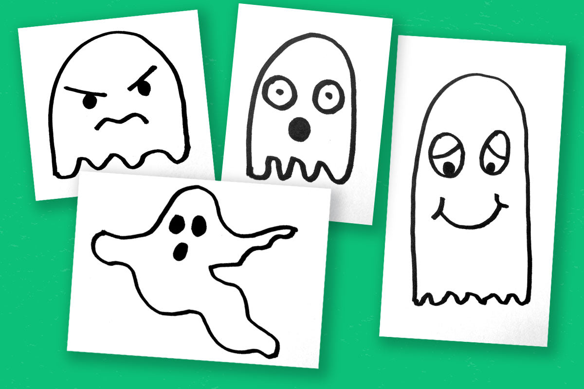 Ghost Drawing For Kids